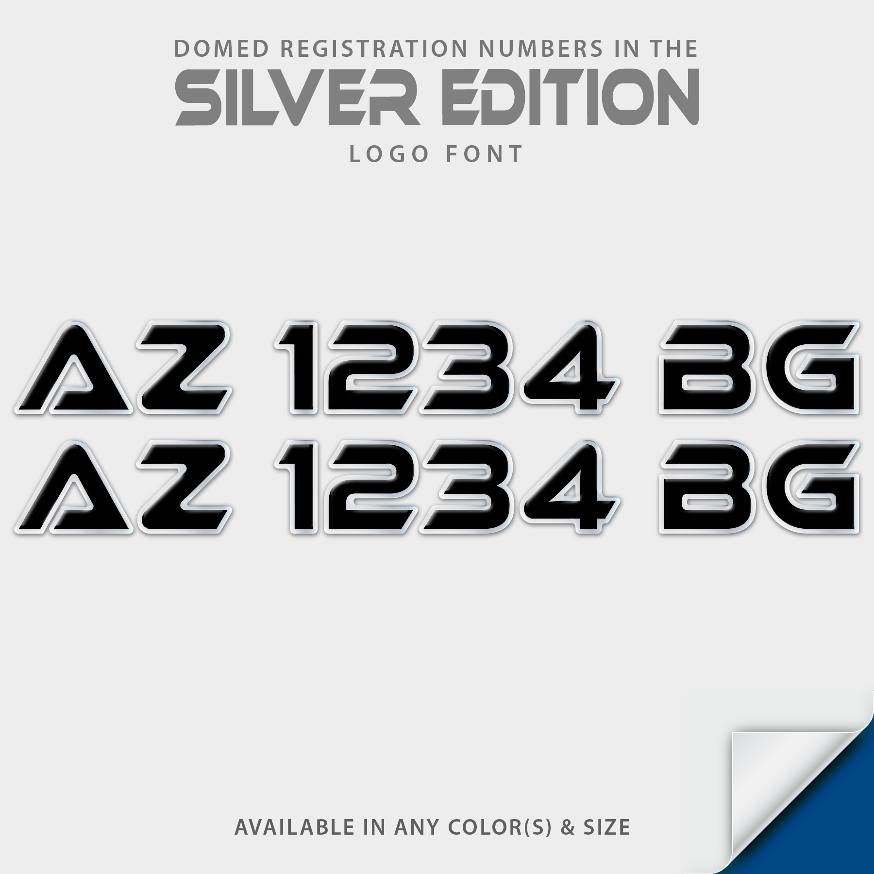 2007-2008 Malibu Silver Edition Domed Registration – Domed Numbers