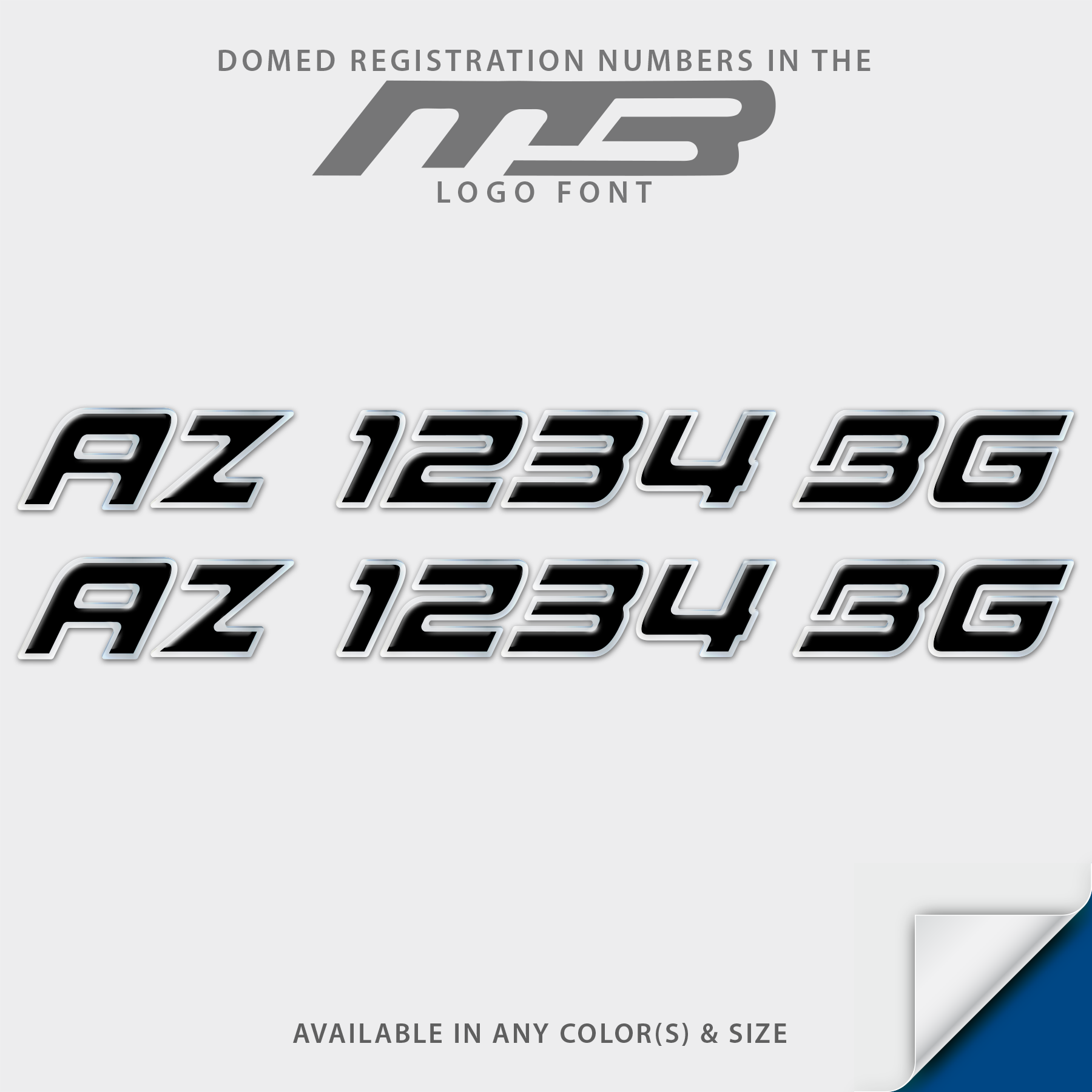 MB Boats Domed Registration – Domed Numbers
