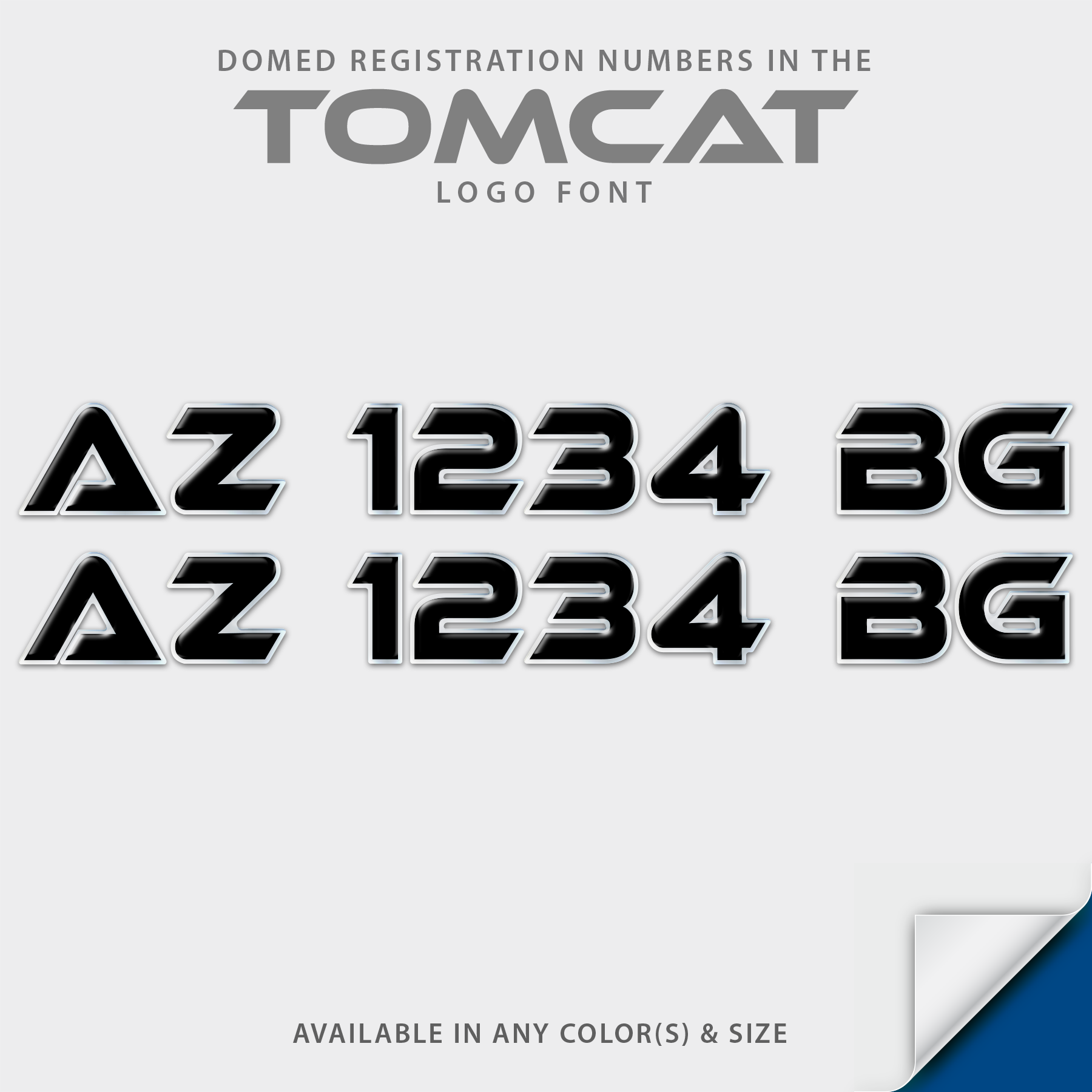MB Tomcat Domed Registration – Domed Numbers