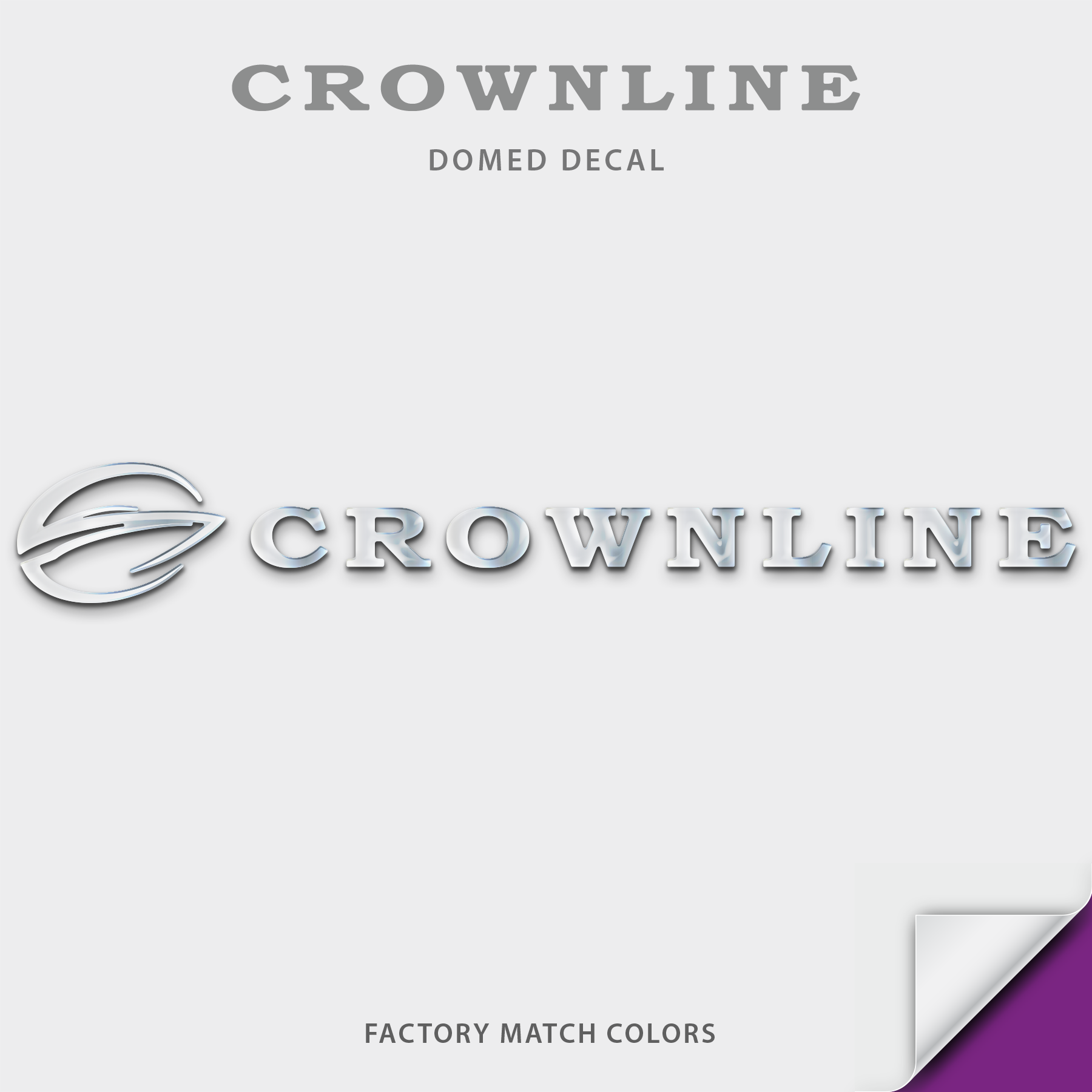 1996-2008 Crownline Domed Boat Decal – Domed Numbers