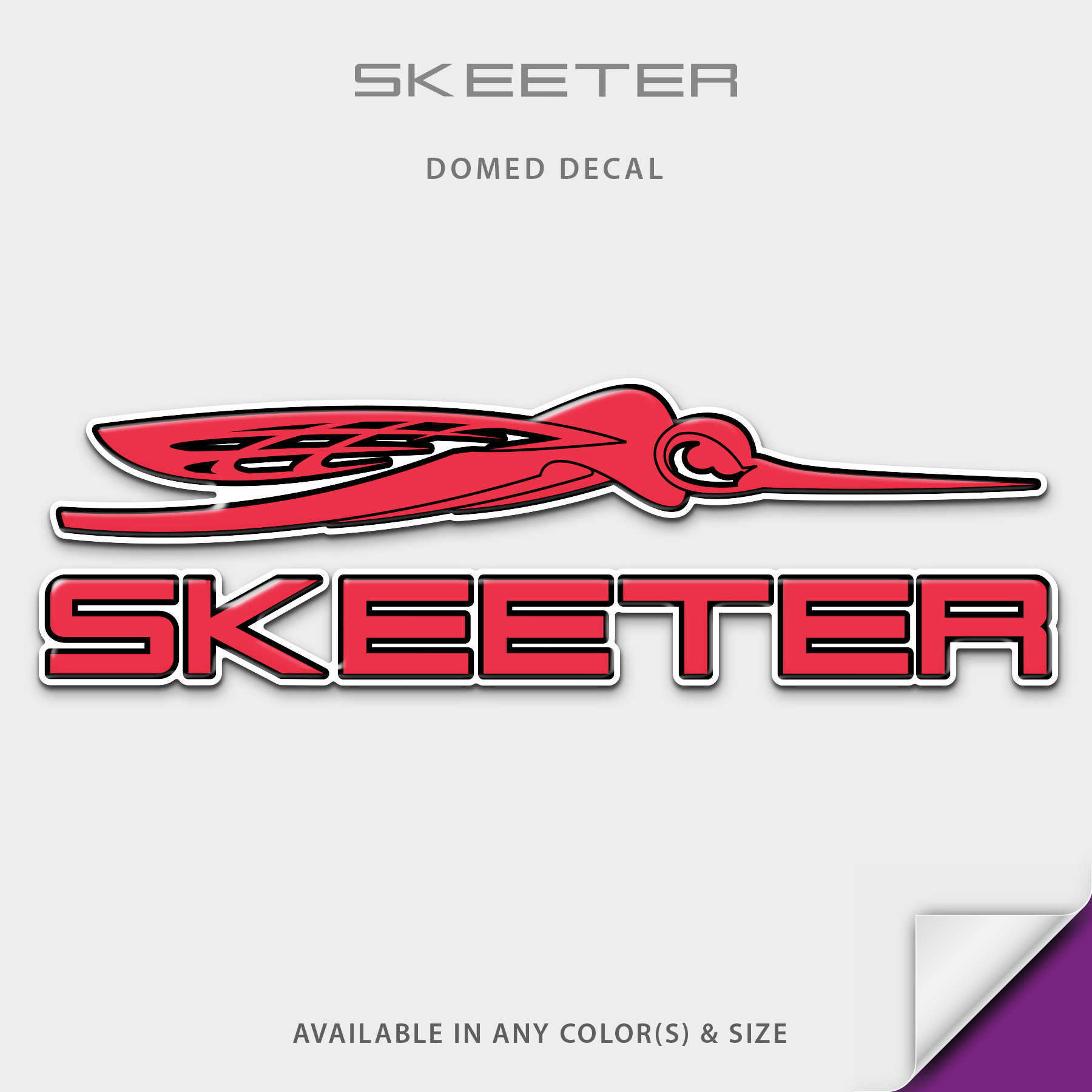 Skeeter and Bug Domed Accessory Decal – Domed Numbers