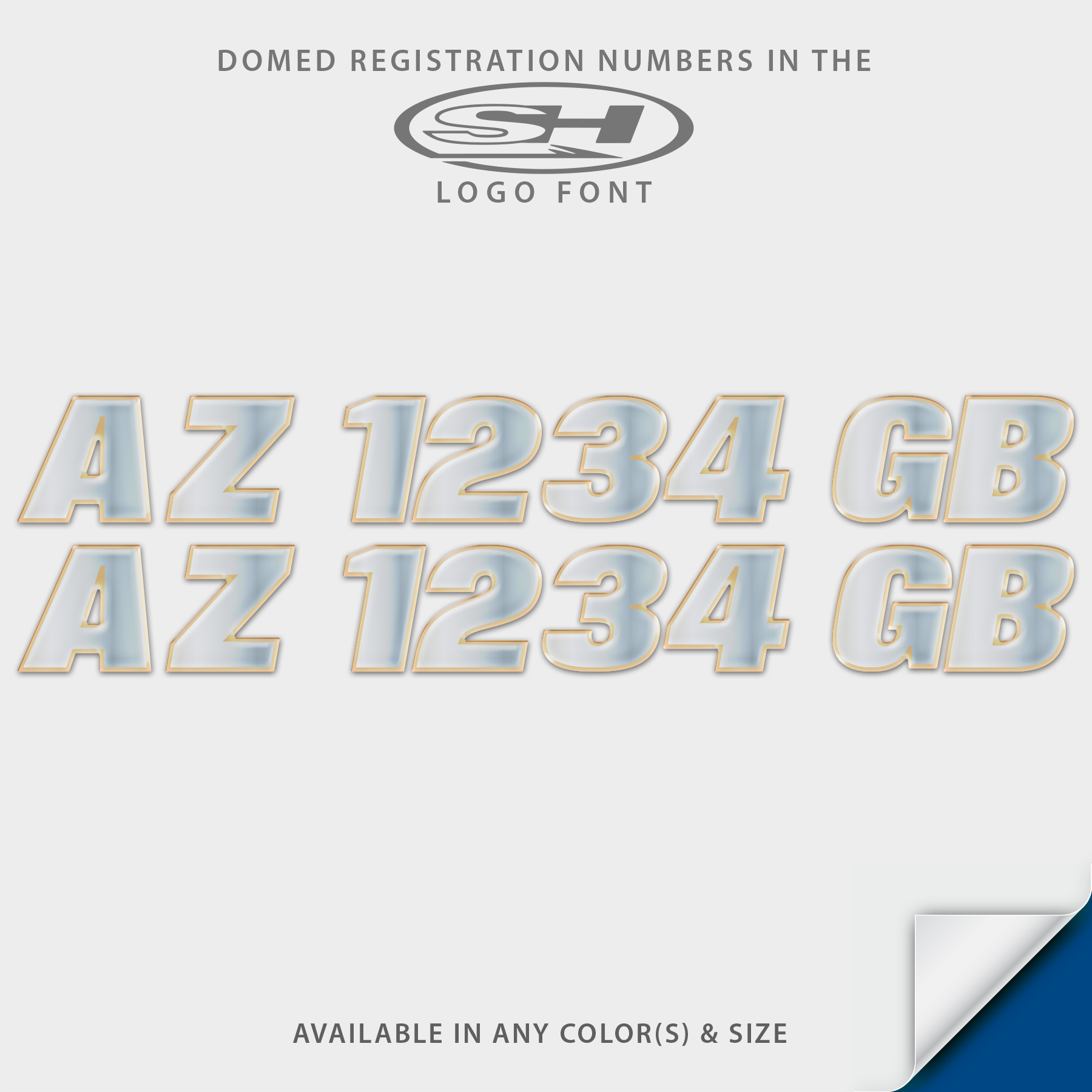 Sea Hunt Domed Registration – Domed Numbers