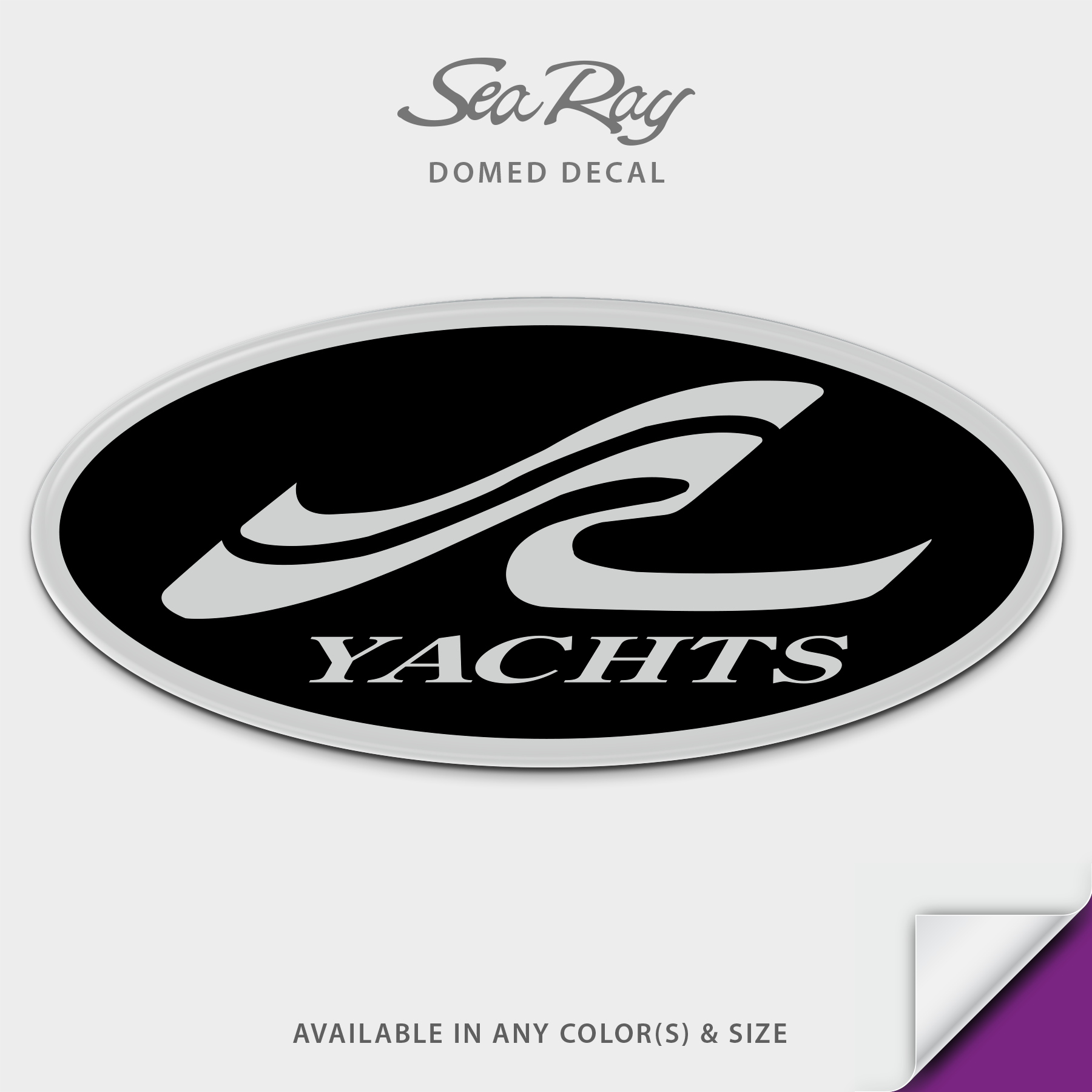 Sea Ray Yachts Domed Decal – Domed Numbers