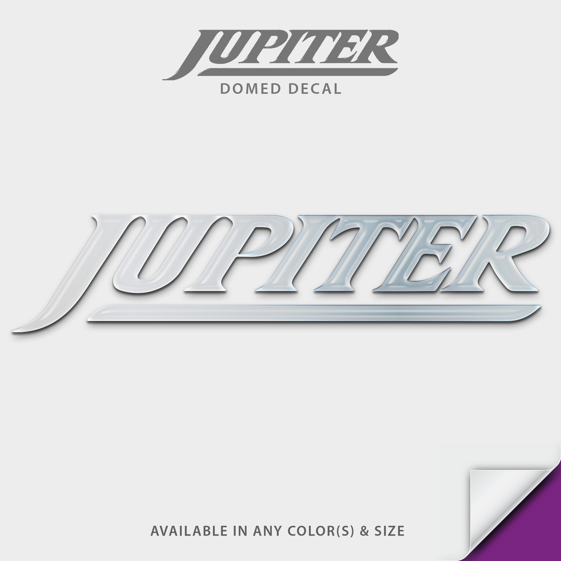 Jupiter Boats Domed Boat Decal – Domed Numbers
