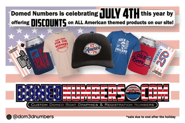 DomedNumbers, Factory Matched Registration Numbers, Boat Names, Decals ...